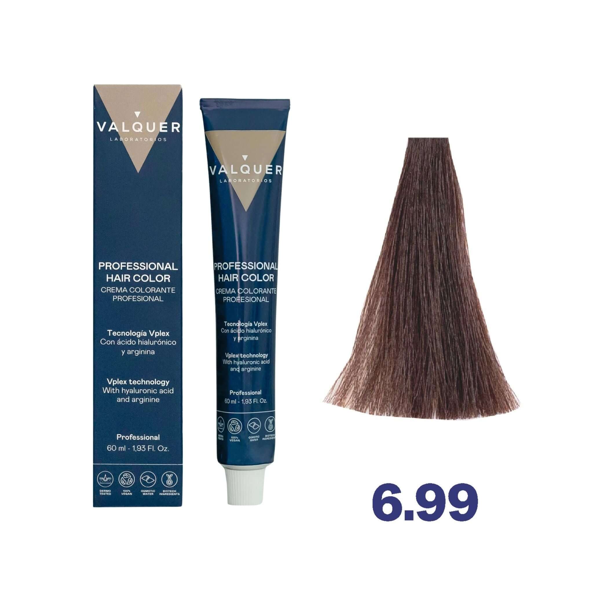 Hair Dye 6.99 Dark Blonde Intense Brown – Professional Permanent Color ...
